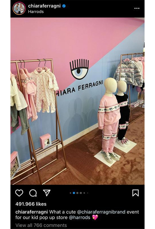Chiara Ferragni bij Safilo in Padova — Vision Today